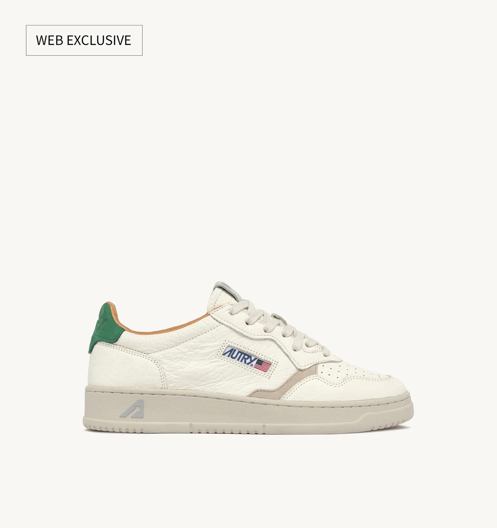Sneaker Uomo Autry Medalist Low in Pelle Martellata Elephant Spoiler ...